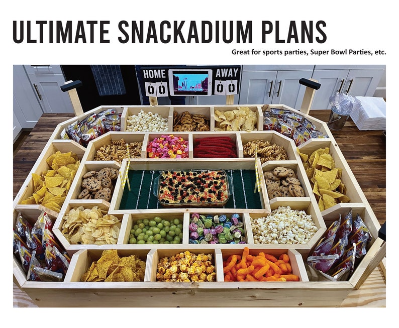Jumbo Snackadium Woodworking Plans - Digital Download | Snack Stadium ...