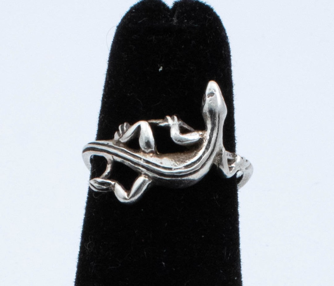 Vintage Sterling Silver Teensy Lizard Ring! [size 3.5 US] - Etsy