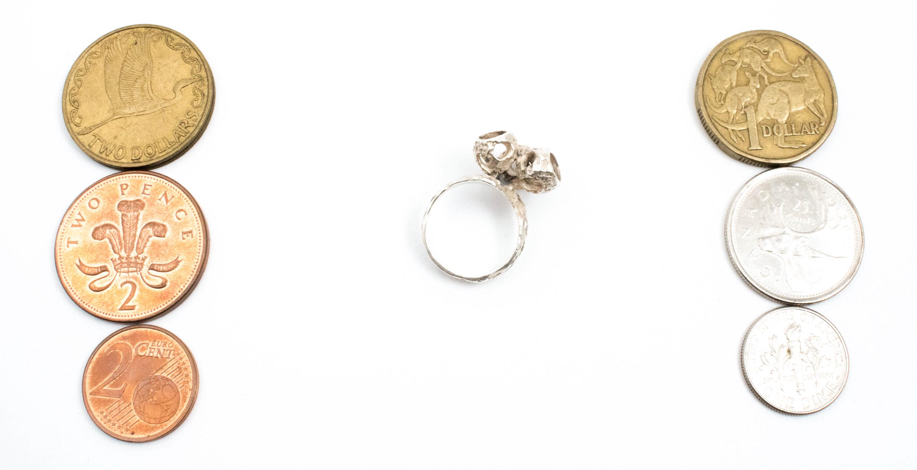 Vintage Sterling Silver Brutalist Cup Cluster Ring! [size 3.5 US] - Etsy