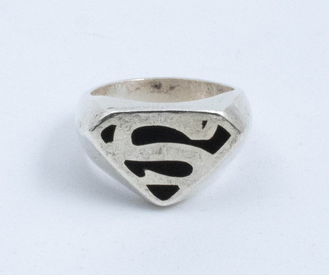 Vintage Sterling Silver Solid Letter S Ring size 8 US - Etsy