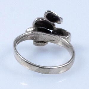 Vintage Sterling Silver Abstract Ring With Gripping Hand & Fingers size ...