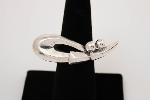 Vintage Sterling Silver Abstract Shapes With Silver Balls - Etsy