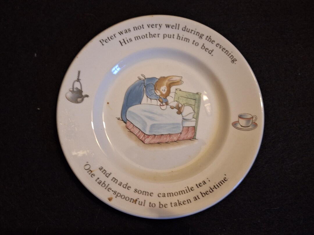 Wedgwood Peter Rabbit Child's Plate Beatrix Potter England - Etsy