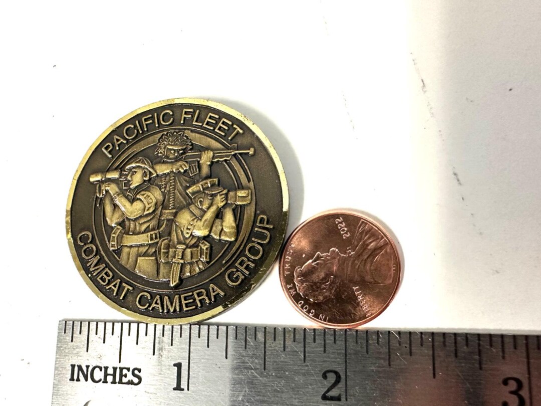 Pacific Fleet Combat Camera Group Challenge Coin - Etsy