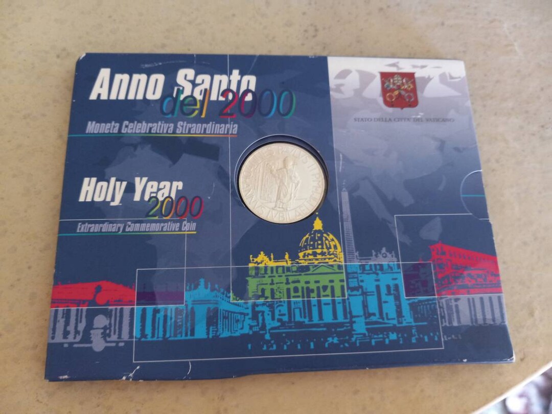 Pontiff Saint John Paul II Anno Santo 2000 Holy Year 2000 Lire Silver ...