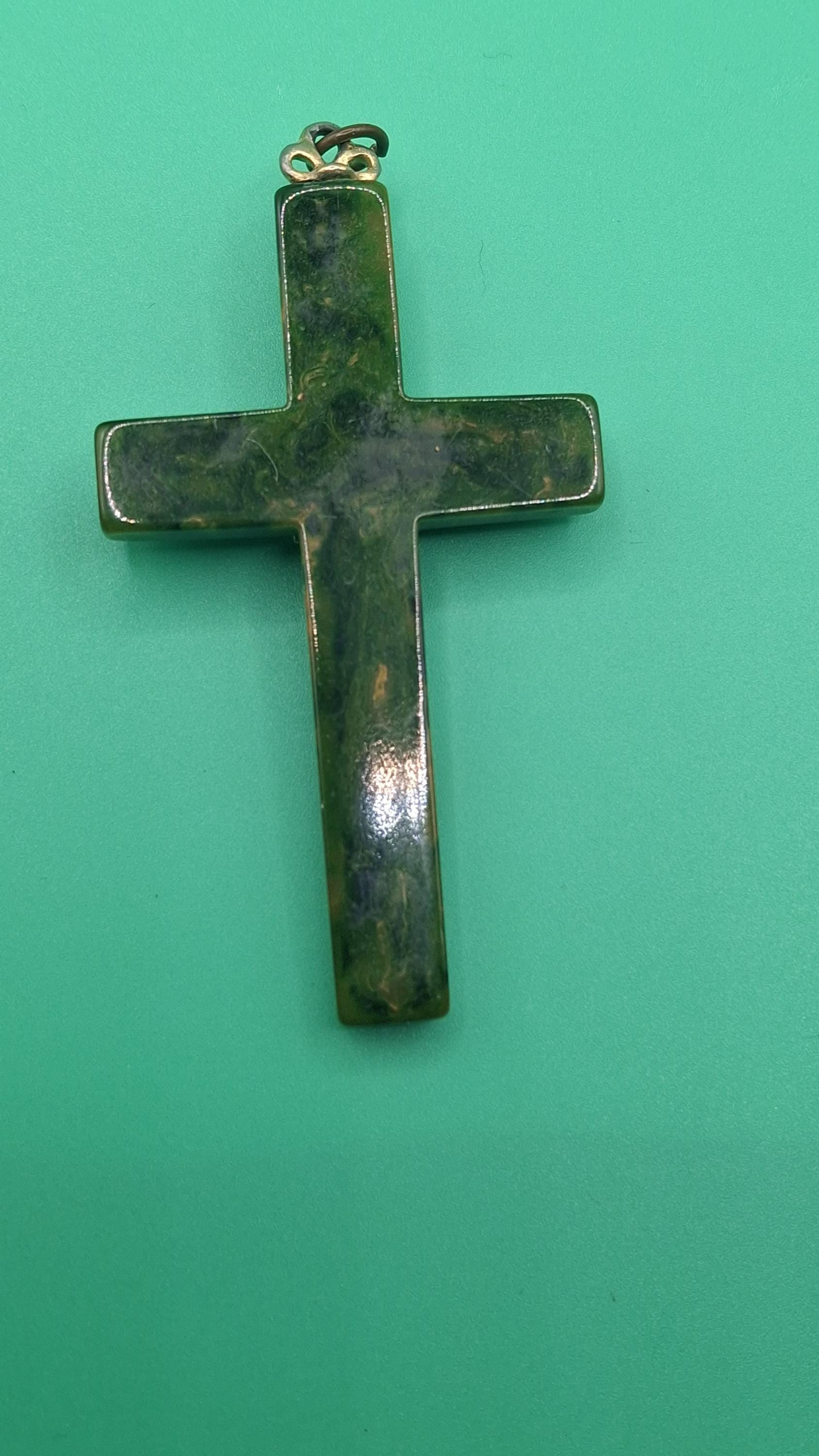 Antique Bakelite Cross Pendant - Etsy
