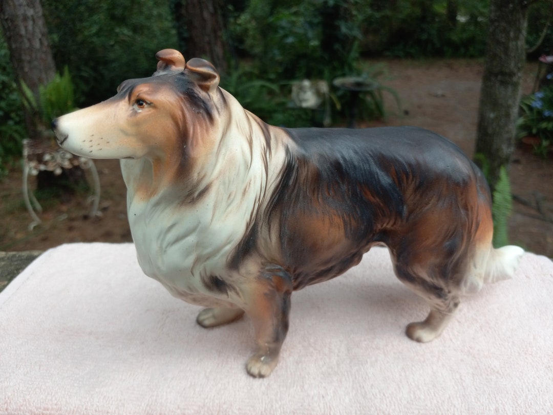 Vintage Japan Lassie Collie Dog Figurine - Etsy