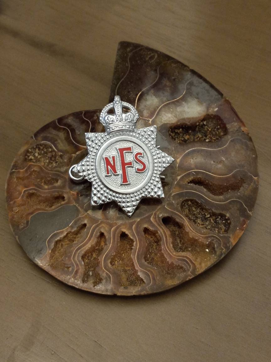Vintage NFS National Fire Service Metal Badge Cap Emblem RARE | Etsy