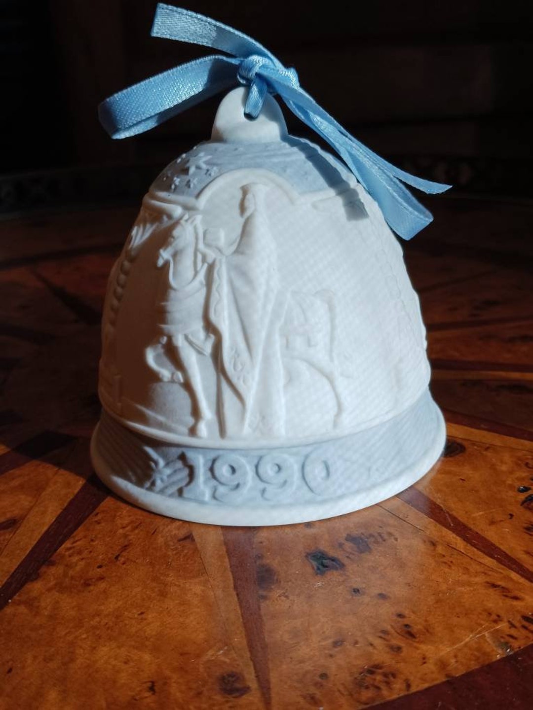 Vintage Lladro Christmas Bell Ornament 1990 - Etsy