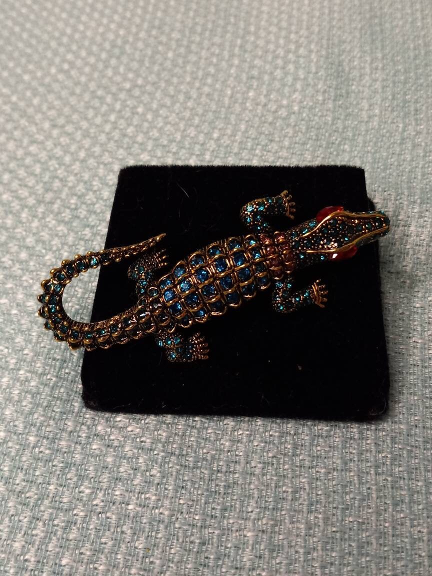 Vintage Alligator Pin Brooch - Etsy