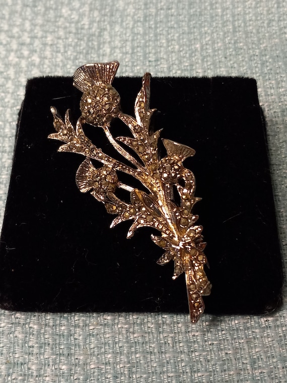 vintage mid century marcasite - Gem