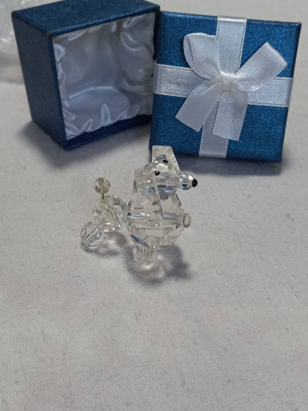 Crystal Poodle Dog Figurine - Etsy