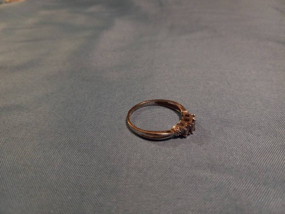 Light Pink Sterling Silver Ring - Gem