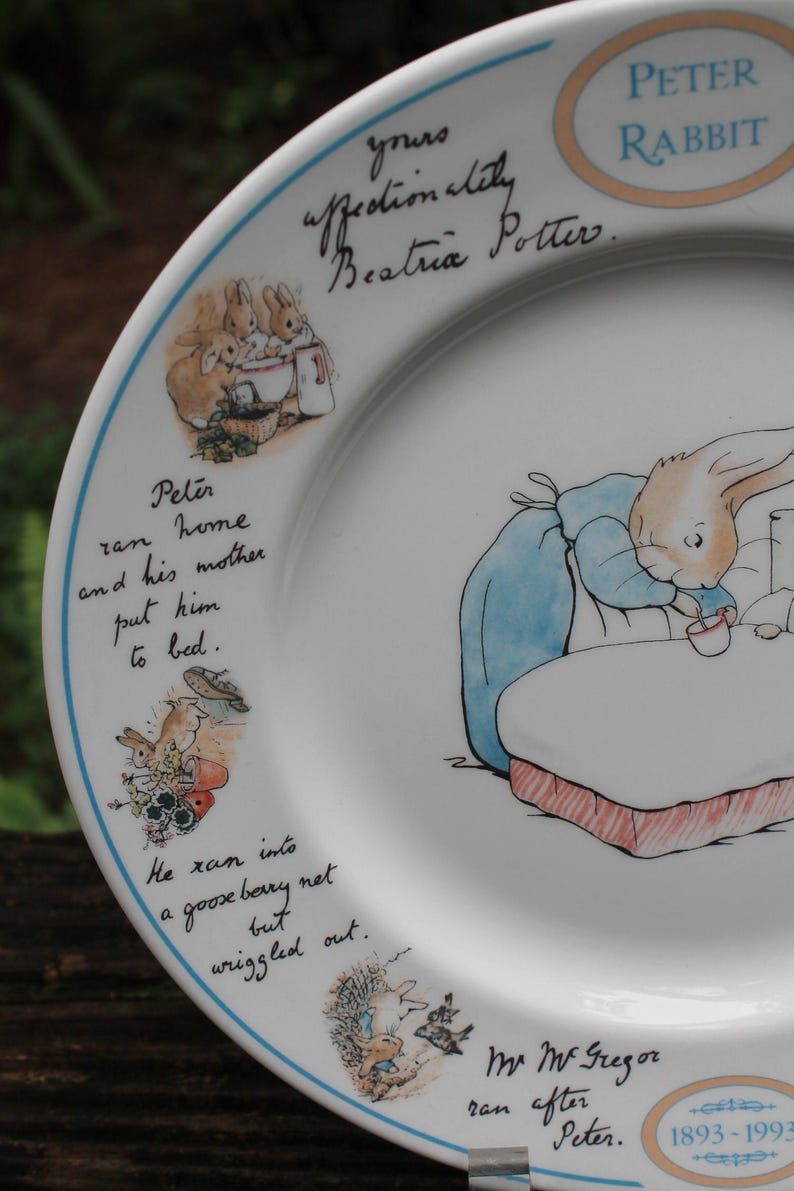 Wedgwood England Peter Rabbit Plate. - Etsy