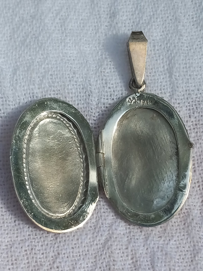 Sterling Silver Locket Pendant - Etsy