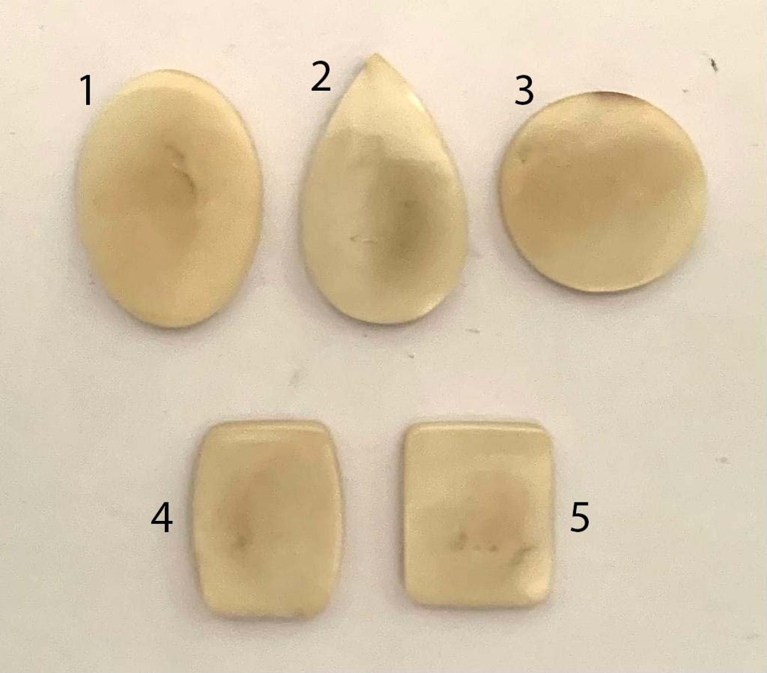 Vegetal Ivory, Ideal Components. Flat Cabochons Handmade - Etsy