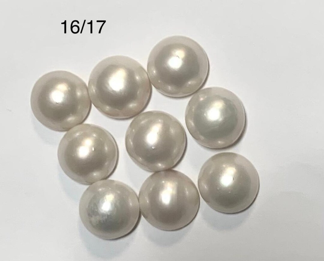 Lot of 9 Pcs Large Mabe Pearls Size 16/17mm Cultured Sea Water Pearls ...