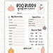 Printable Boo Buddy or Buddies Questionnaire, Halloween Gift Exchange ...