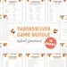 Thanksgiving Games Bundle, Printable | Family Thanksgiving Game for ...