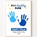 Father's Day Handprint Art Craft PRINTABLE Best Dad - Etsy