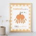 Fall or Thanksgiving Handprint Craft, Printable | Pumpkin Handprint Art ...