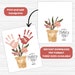 Mothers Day Flower Handprint Art Bundle Printable Mom Craft - Etsy