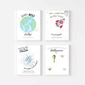 Father's Day Handprint Art Craft Bundle, PRINTABLE| Gift for Dad From ...