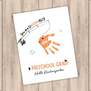 Preschool Graduation Handprint Art Craft, Printable | Last Day of ...