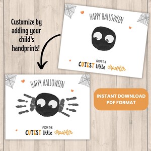 Halloween Handprint & Footprint Craft Bundle for Toddlers, Baby or Kids ...
