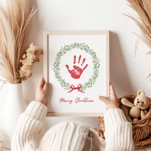 Christmas Handprint Art Bundle, Printable | Xmas Gift for Parents ...