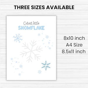Printable Winter Snowflake Handprint Art | Snow Handprint Craft ...