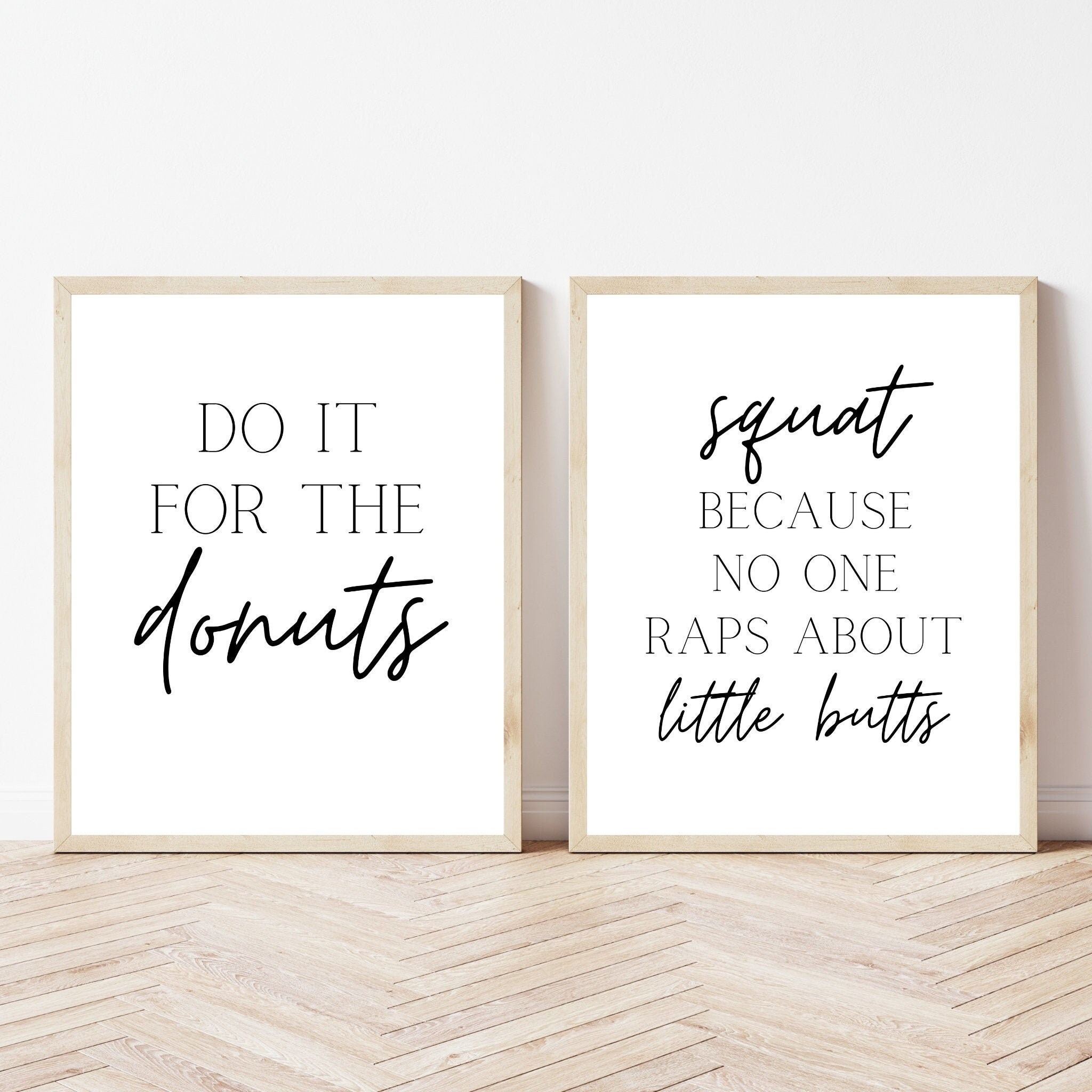 Do It for the Donuts Sign Printable Wall Art Funny Gym | Etsy