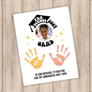 Preschool Graduation Handprint Art Craft, Printable | Last Day of ...