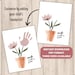 Flower Handprint Craft Art, Mothers Day Activity, for Mom or ...