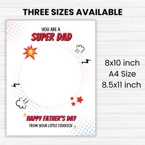 Fathers Day Super Hero Handprint Art Craft, PRINTABLE | Gift for Dad ...