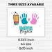 100 Days of School Handprint Craft Art, PRINTABLE 100 Days Activity ...