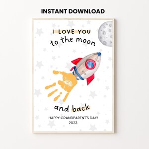 Grandparents Day Handprint Art Bundle Printable (Instant Download) - Etsy