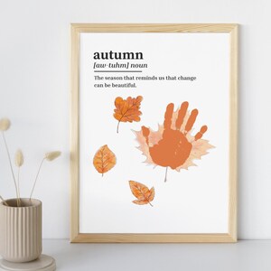 Fall Handprint Craft Bundle, Thanksgiving Printable Autumn Leaves ...