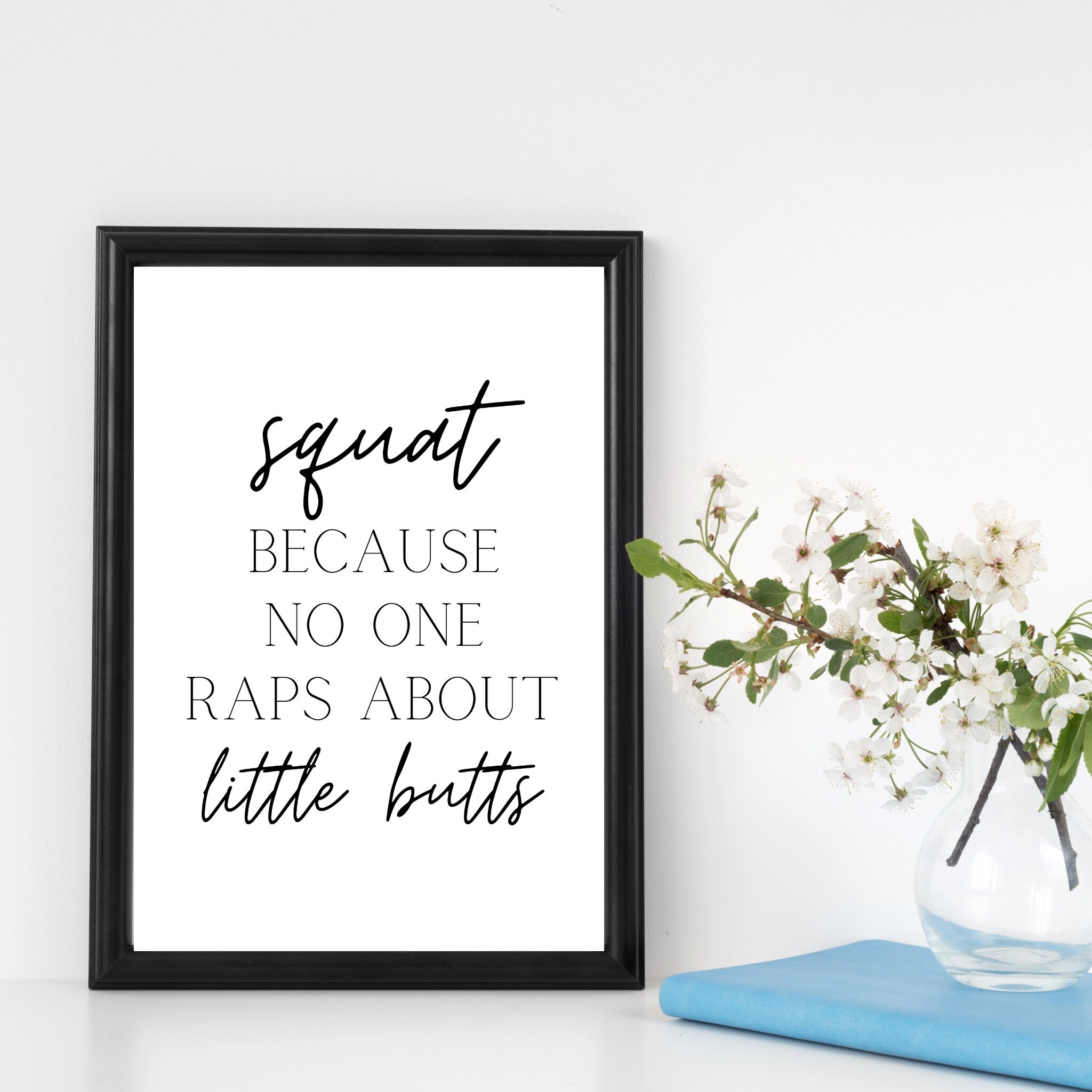 Squat Gym Sign Printable Wall Art Funny Gym Sign Gym Wall - Etsy