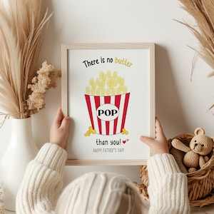 Pop Fathers Day Handprint Art Craft, PRINTABLE | Gift for Pop or Dad ...