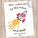 Fathers Day Handprint Art Craft, PRINTABLE Gift for Dad From Kids ...