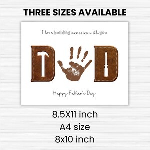 Fathers Day Tools Handprint Art Craft, PRINTABLE | Gift for Dad From ...