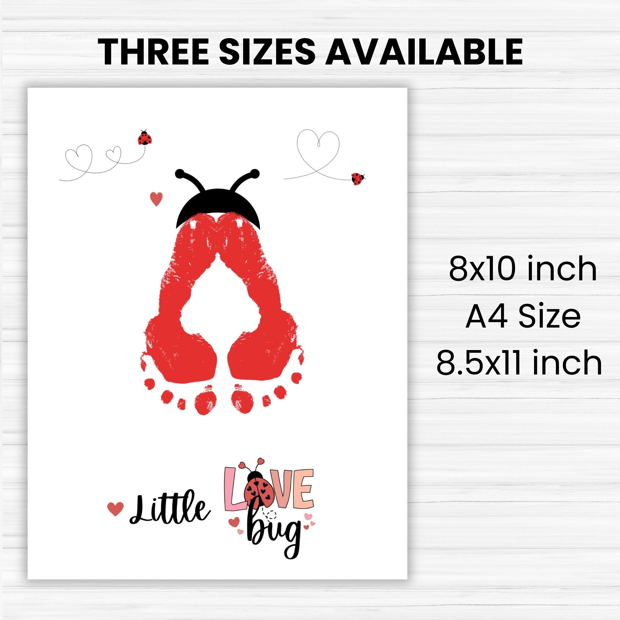 Valentines Footprint Art Craft for Baby, Handprint Art, Valentines Day ...