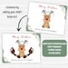 Reindeer Footprint Art Craft, Printable, Christmas or Holiday DIY Card ...