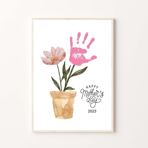 Handprint Art / Keepsake Craft / Baby Toddler Child Gift Craft - Etsy