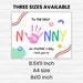 Mother's Day Nanny Handprint Art Craft, Printable | Gift for Nanny From ...