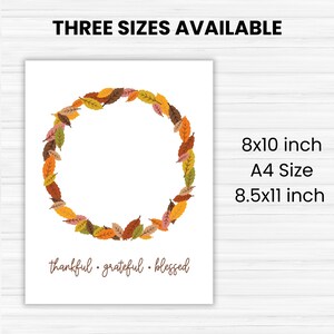 Thanksgiving Handprint Art: "thankful, Grateful, Blessed" | Printable ...