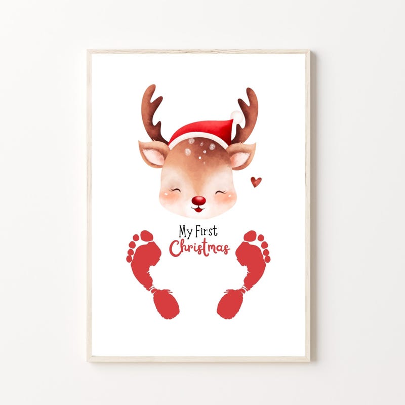 Nicu Christmas Crafts With Footprints - Etsy