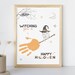Halloween Handprint Art Craft, PRINTABLE | DIY Halloween Card Activity ...