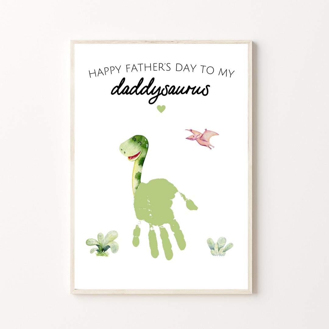 Fathers Day Handprint Art Craft, Printable | Gift for Dad From Kids ...